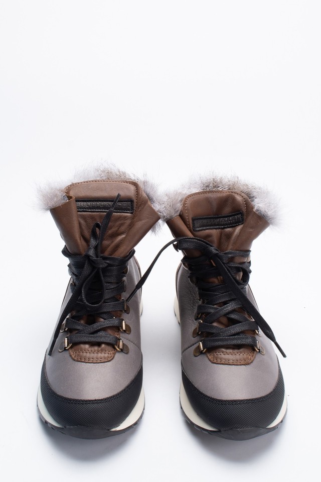 RRP€260 PHILIPPE MODEL Leather Hiking Style Boots EU 38 UK 5.5 US 8 ...