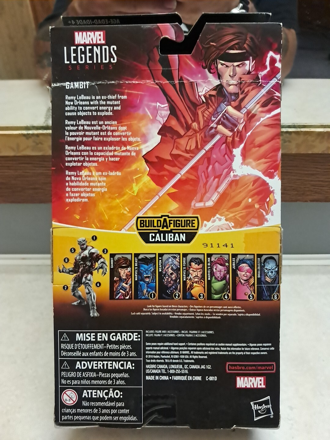 Marvel Legends X-MEN GAMBIT 6" Action Figure BAF Caliban NEW ...