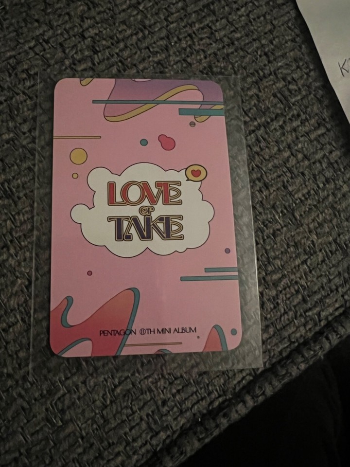 PENTAGON 11th MINI ALBUM [Love or Take] POB PHOTO CARD | Ktown4u Kino | eBay
