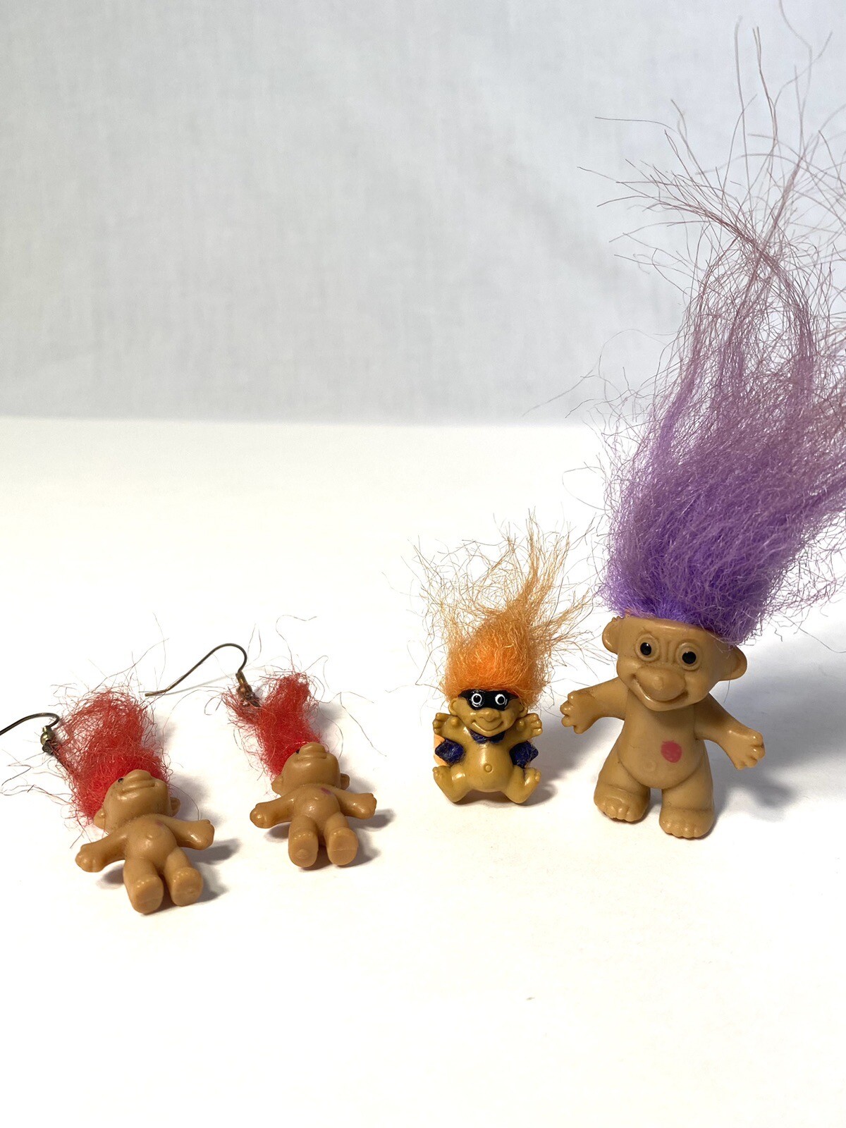 Lot Of Vintage Troll Doll Jewelry Halloween Ring, Pin Brooch, Earrings ...