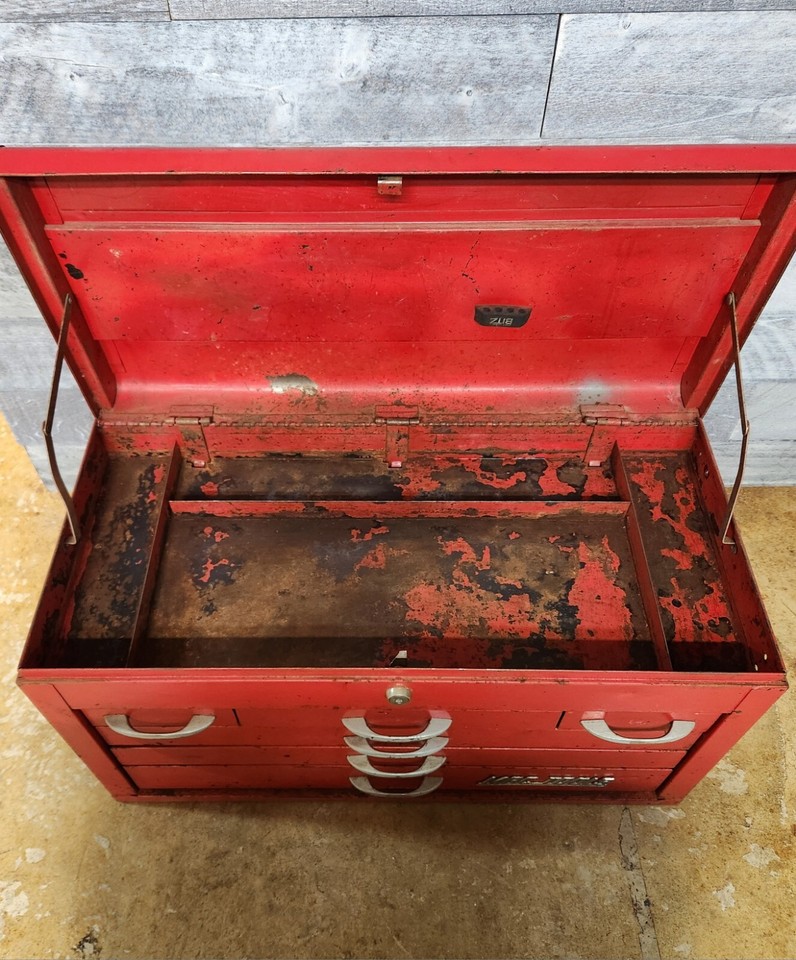 Mac Tools Red Vintage 6 Drawer Portable Tool Box / Tool Chest PLEASE ...