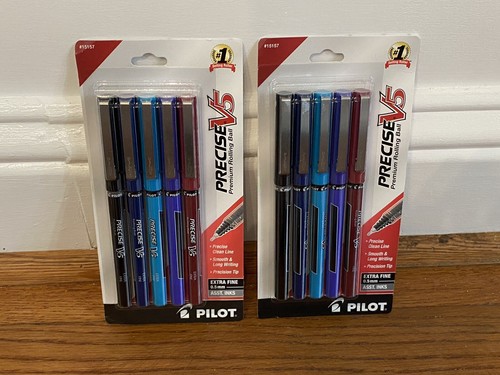 Pilot Precise V5 Roller Ball Stick Pen 0.7mm Extra Fine Assorted Lot of ...