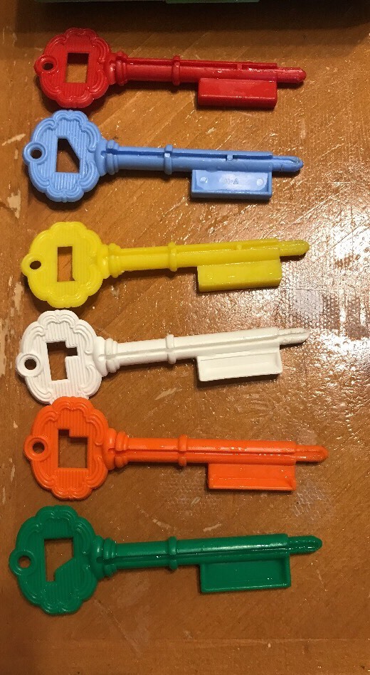 Vtg Child Guidance Toy KEYS OF LEARNING Puzzle, Box, Keys No.100 | eBay