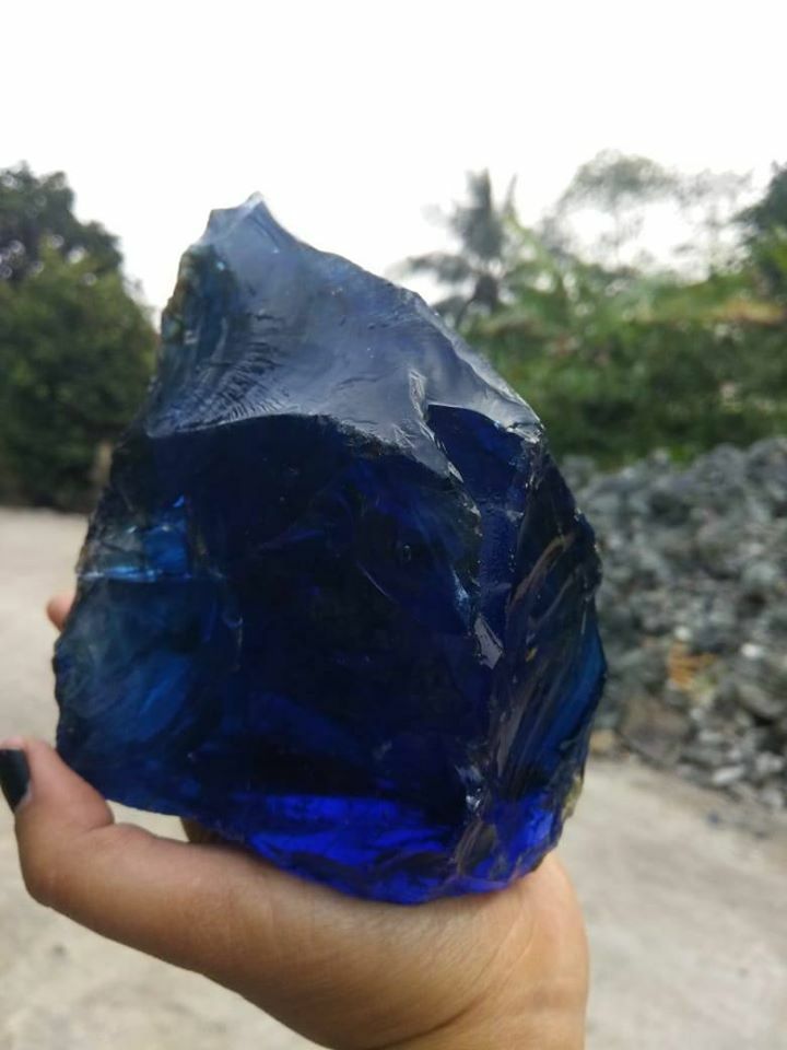 Blue Obsidian Rock