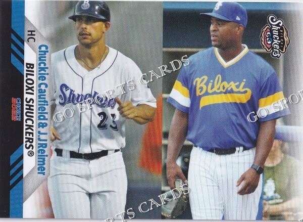 2022 Biloxi Shuckers Chuckie Caufield JJ Reimer Brewers HC | eBay