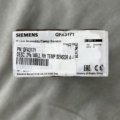 Seimens Qfa3171 Temp Humidity Sensor | eBay
