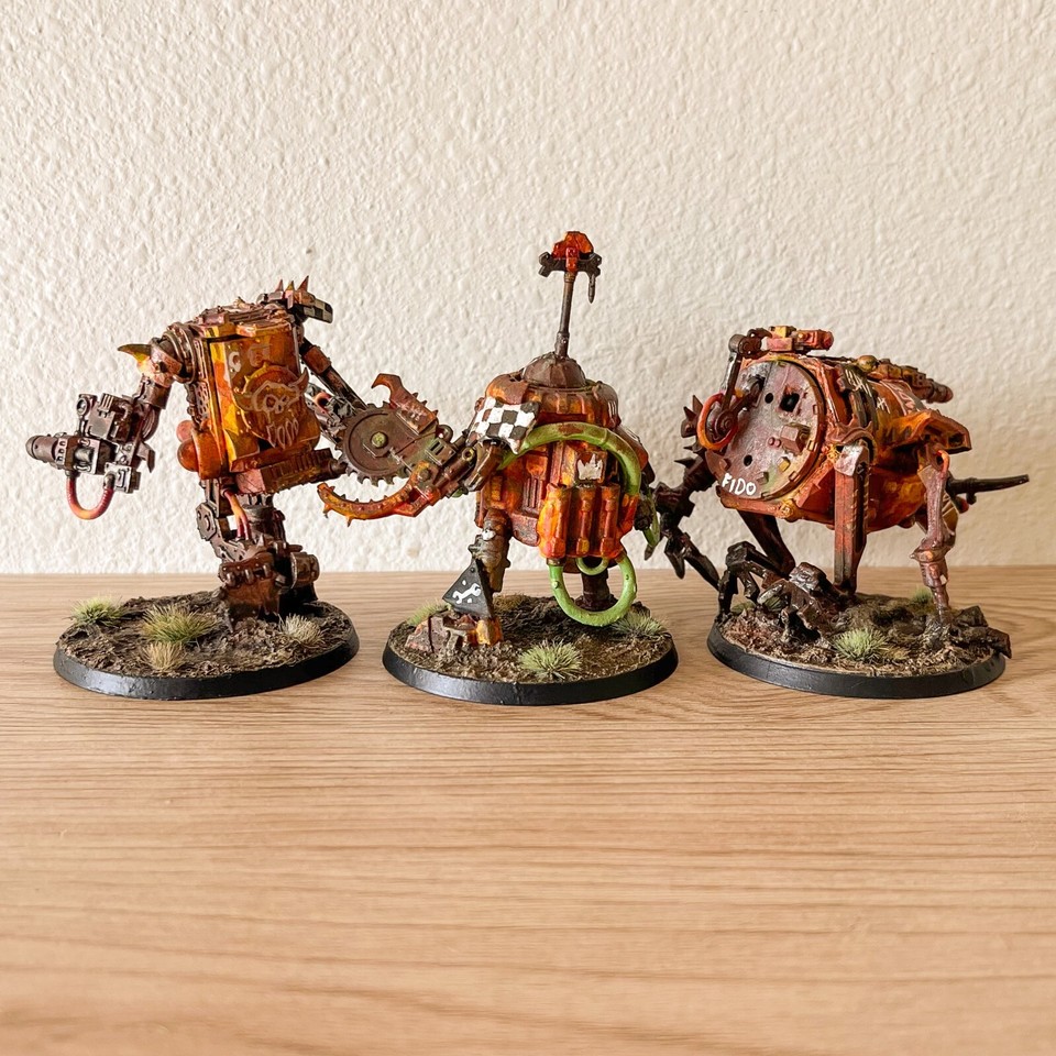 Warhammer 40k Xenos - Painted Orks Bad Moons Army - BoxedUp (272) | eBay