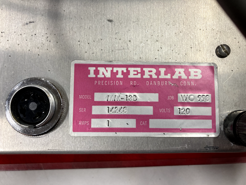 Interlab Micro Rinse Monitor MM-13B Used | eBay