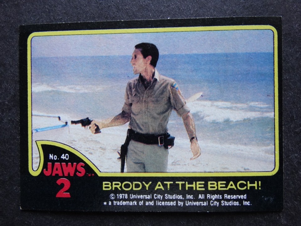 1978 Topps Jaws 2 Shark Movie Trading Card Complete Your Set You U Pick ...
