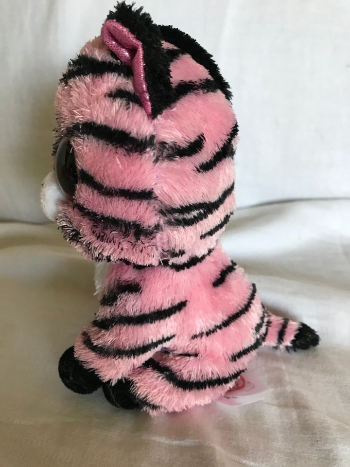 TY Beanie Boos - ZOEY ~~ PINK AND BLACK STRIPED ZEBRA. | eBay