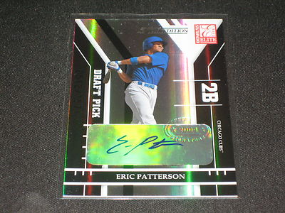 ERIC PATTERSON ROOKIE CERTIFIED AUTHENTIC SIGNED AUTOGRAPHED BASEBALL ...