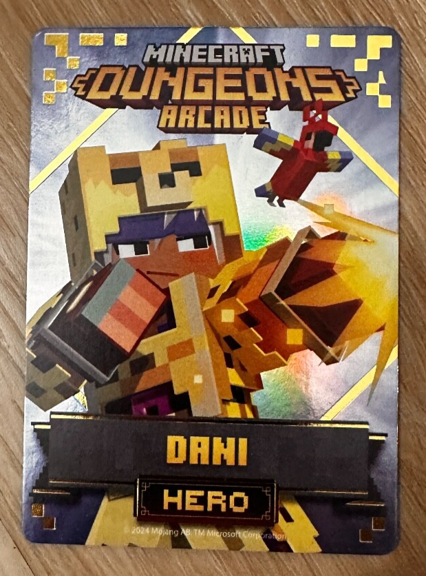 RARE Minecraft Dungeons Arcade Series 3 HERO FOIL Cards | eBay