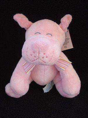 Russ Kimball New Pink Dog With Rattle 10" | eBay