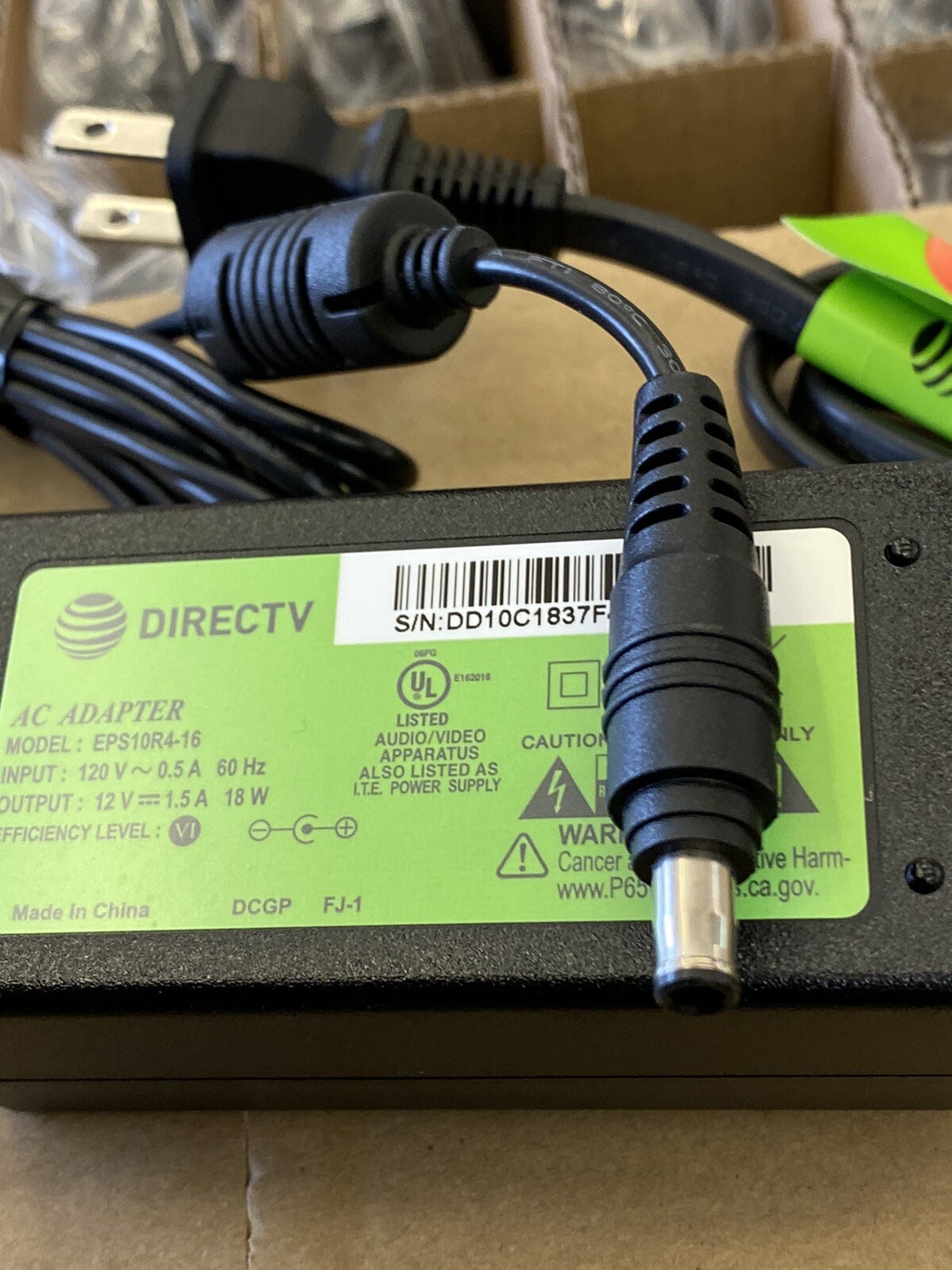 DIRECTV Direct TV OEM AC Power Adapter Eps10r1-16 12v 1.5a 18w for sale ...