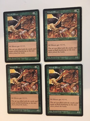 4X MTG Muscle Sliver Tempest Regular Common X4 * | eBay