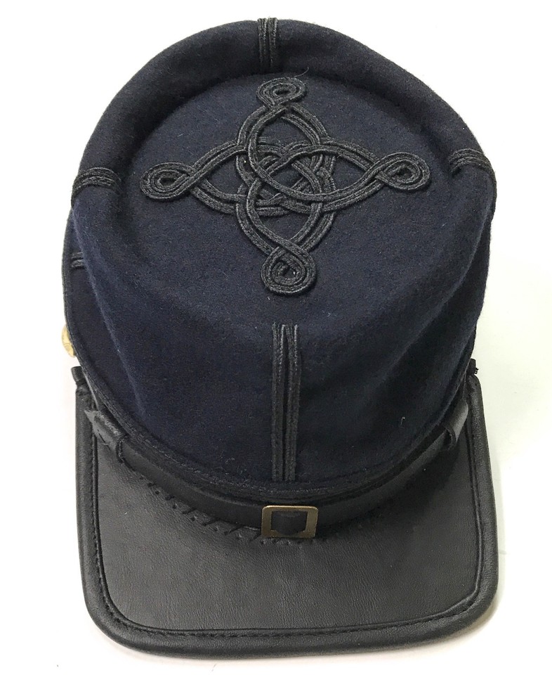 CIVIL WAR US UNION INFANTRY CAPTAIN OFFICER WOOL KEPI FORAGE CAP HAT ...