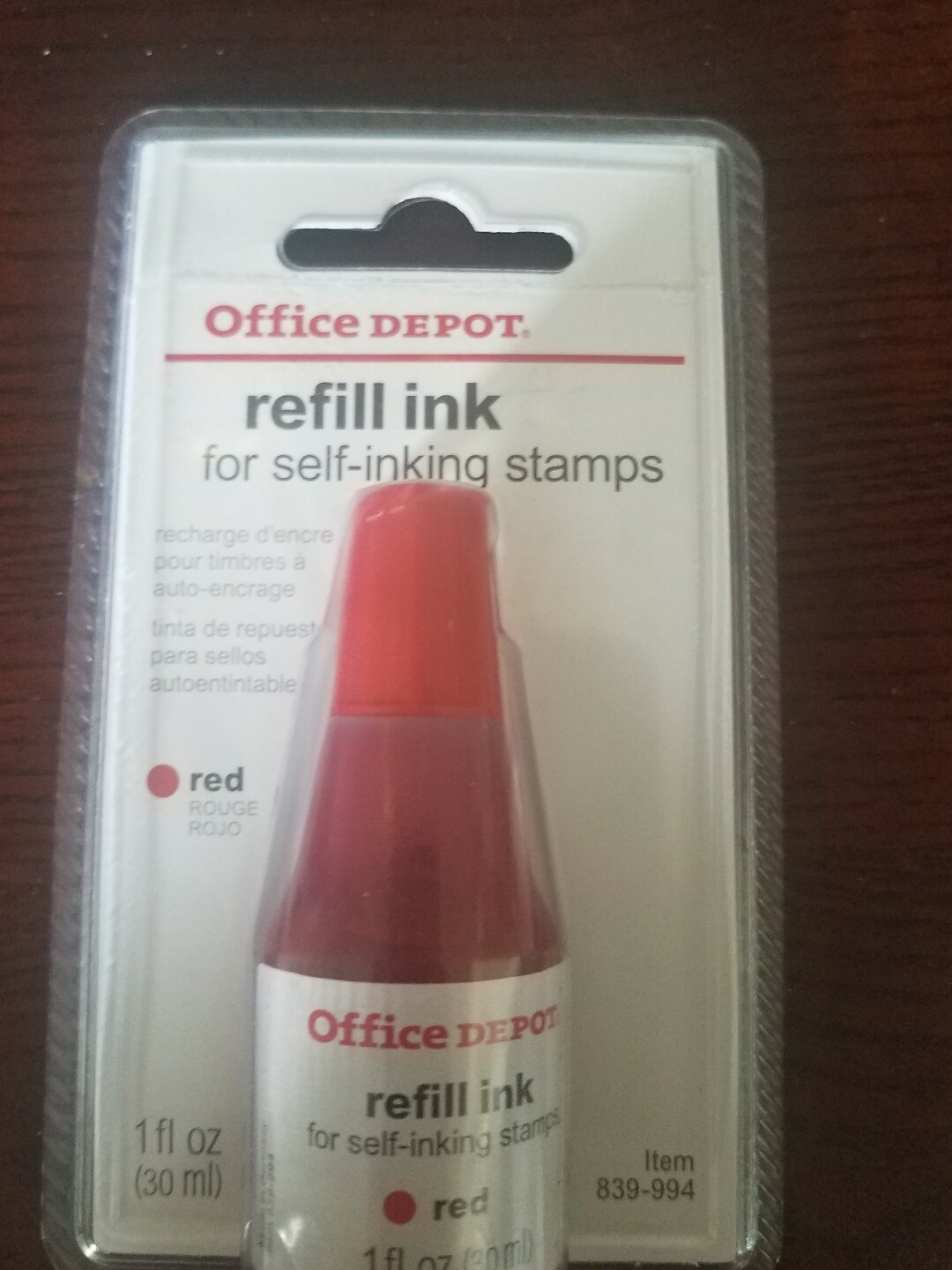 Office Depot® Brand Self-Inking Refill Ink, 1 Oz, Red | eBay