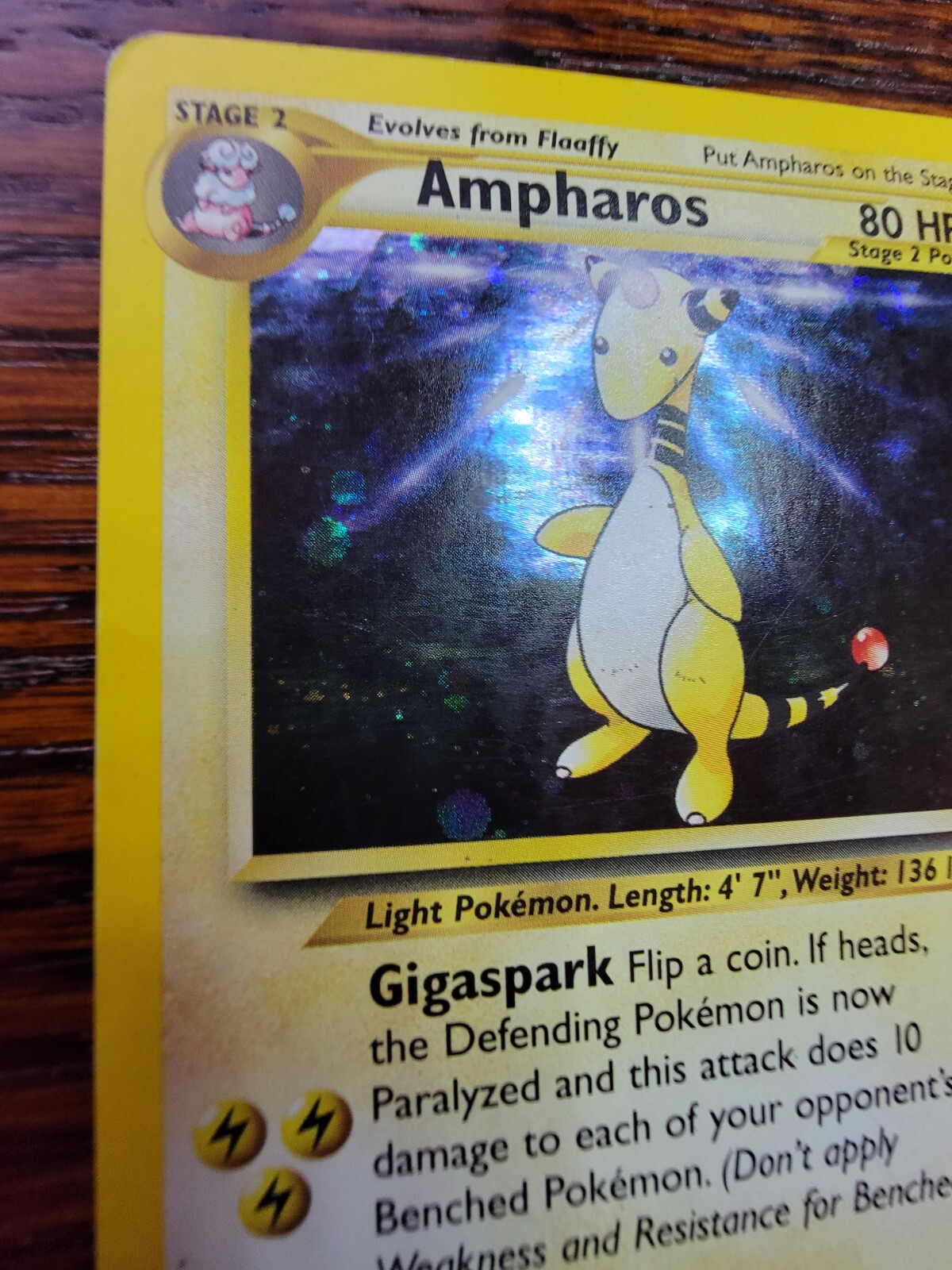 MP! - Ampharos Holo - Neo Genesis Set #1/111 - Pokemon Card EXCELLENT ...