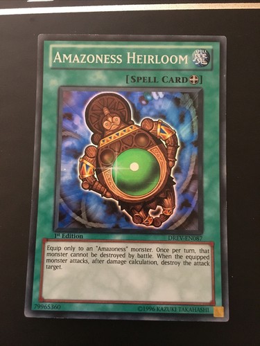 Yugioh - Amazoness Heirloom - DREV-EN087 - 1st Edition - Super Rare ...