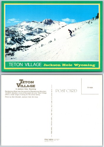 Continental Teton Village Jackson Hole Postcard | eBay