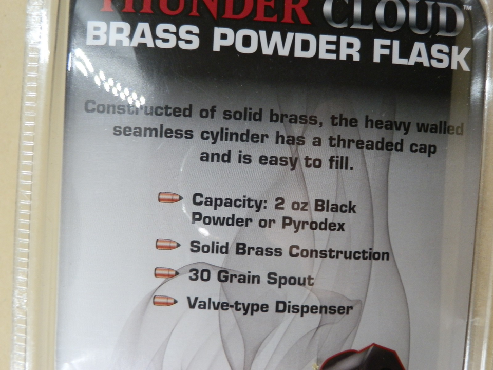 Allen Thunder Cloud Brass Powder Flask for Muzzleloader Black Powder | eBay