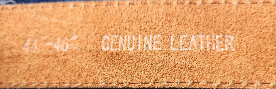 Brand New Mens Size 44-46 Brown Leather Belt Embossed With A Eagle ...