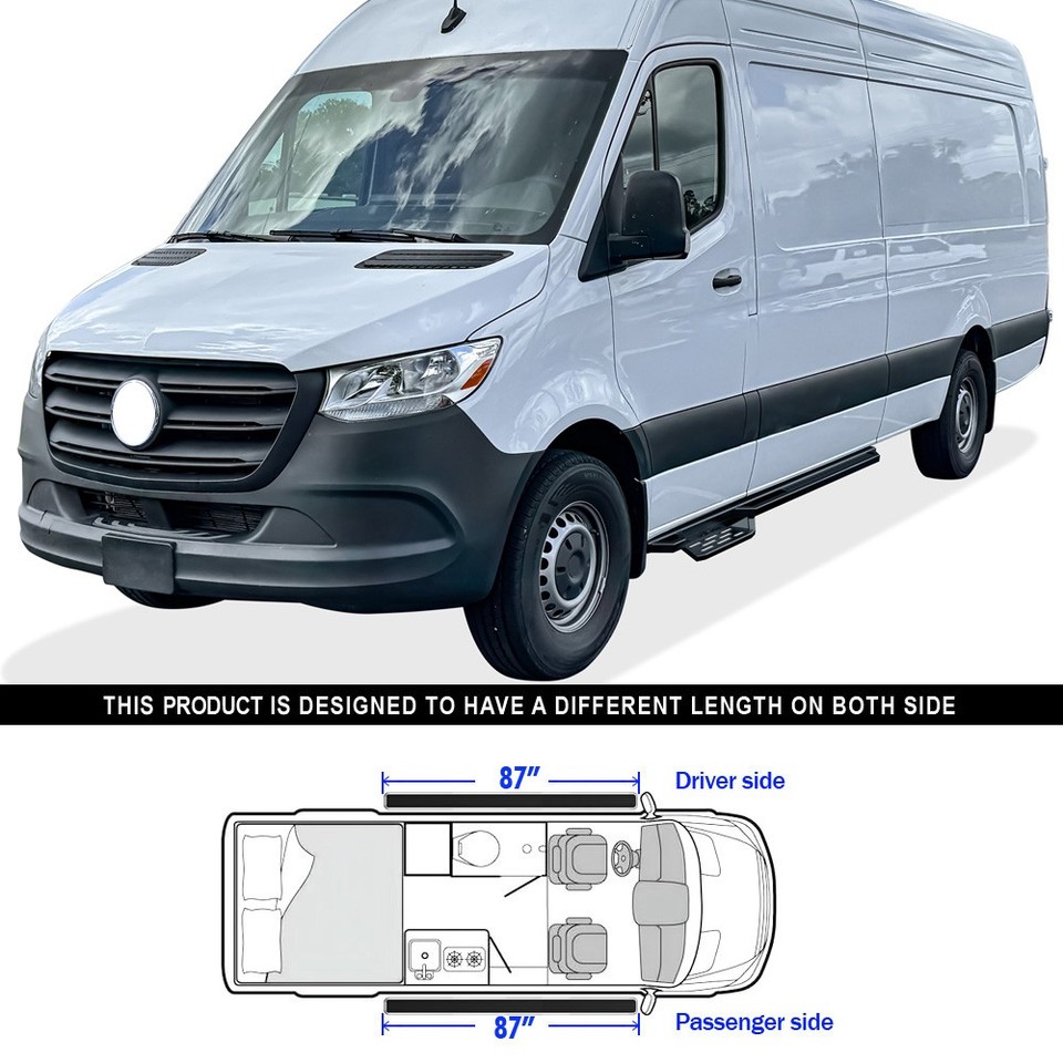APS Stainless Steel Pocket Steps Armor For 10-26 Dodge Mercedes-Benz ...