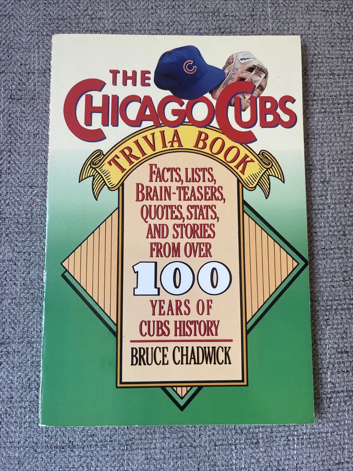 Chicago Cubs Trivia Book by Bruce Chadwick (1994, Trade Paperback) for ...