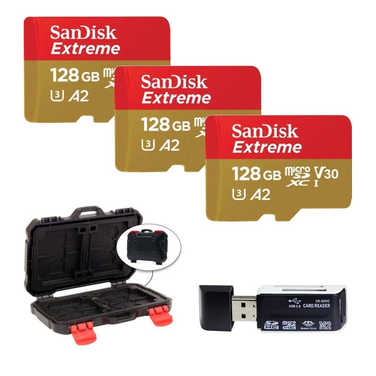 SanDisk SD 128 GB Class 10 Cell Phone Memory Cards SanDisk Extreme ...