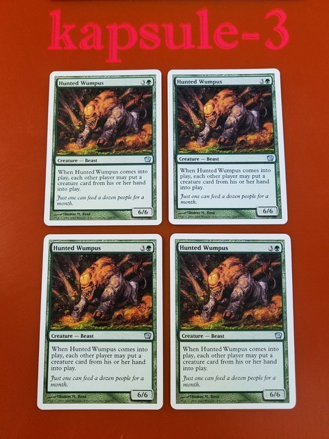 4x Hunted Wumpus | 9th Edition | MTG Magic The Gathering Cards | eBay
