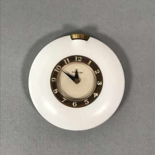 Vintage Westclox Handbag Watch Art Deco White Bakelite Purse Pocket ...