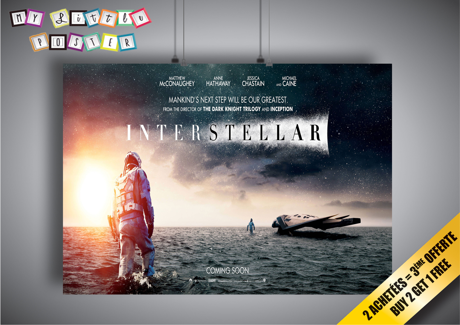 Poster Interstellar Official Poster 02 Wall Art | eBay Australia
