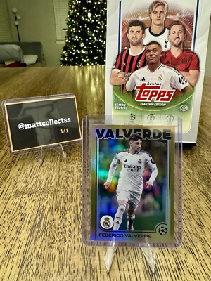 2024-25 Topps UEFA Club Competitions Federico Valverde Gold Refractor ...