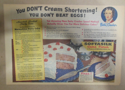 General Mills Baking Ad: Maraschino Party Cake! Recipe 1951 Size 7.5 x ...
