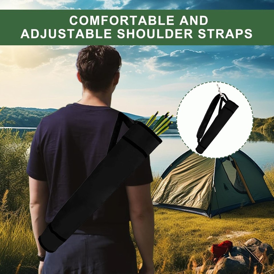 Archery Quiver Back and Hip Quivers Adjustable Arrow Backpack Bag ...