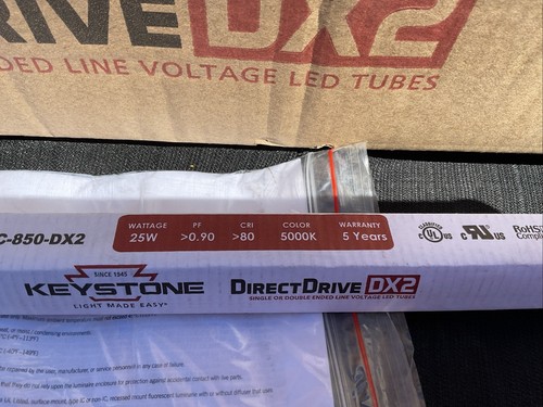 New 11 Keystone Direct Drive DX2 Coated Glass LED Linear T5 Tubes 25W ...