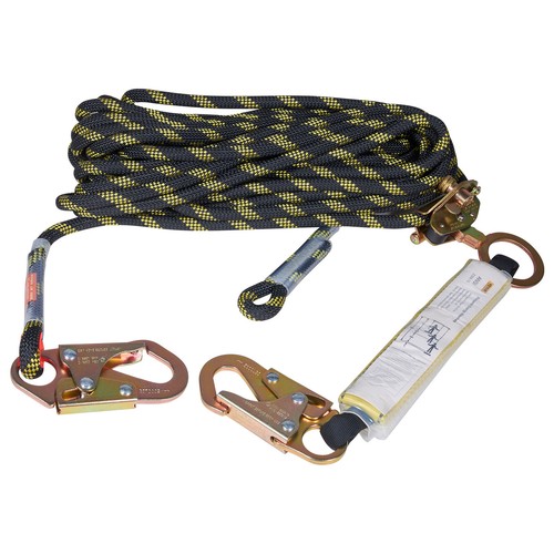 Vertical Lifeline Assembly 100 ft Fall Protection Rope 30 KN ANSI ...