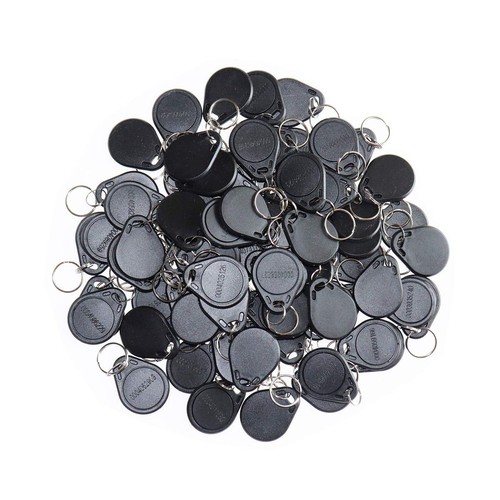 100PCS 125KHz RFID Key Fob Contactless Keyfob Proximity ID Card Token ...