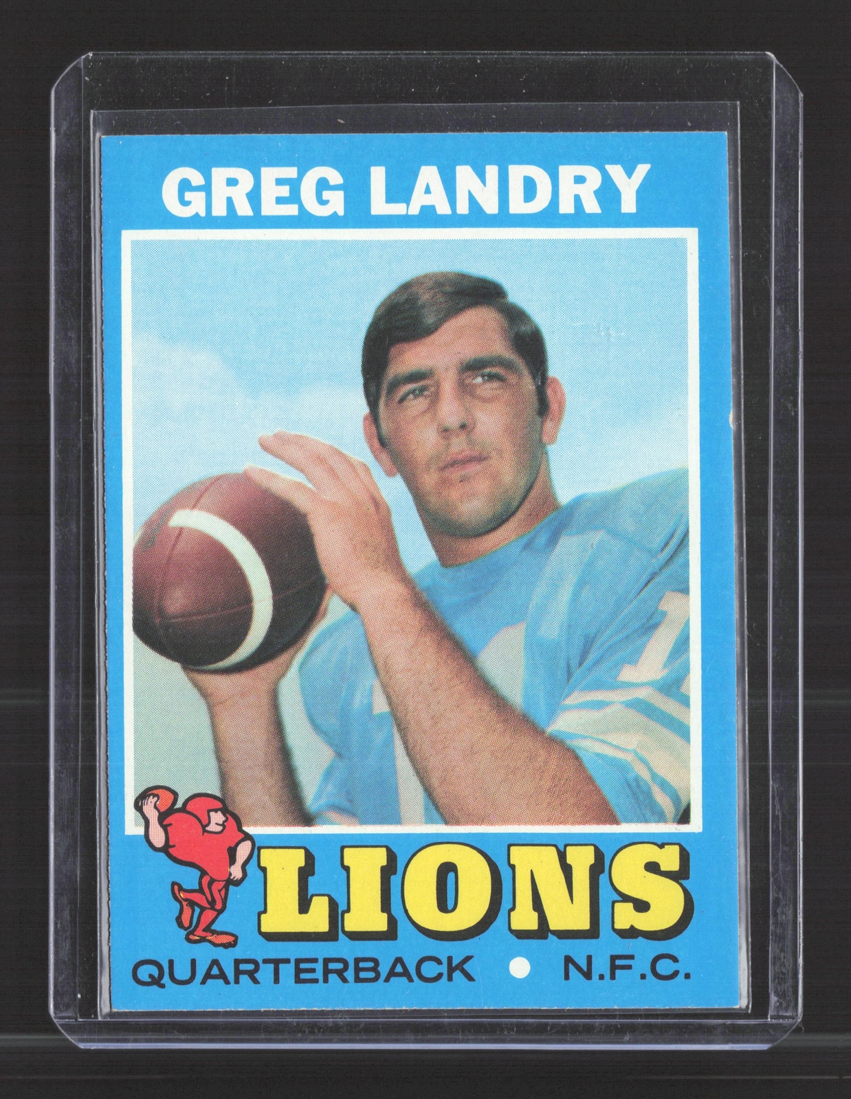 Greg Landry 1971 Topps NFL Football #11 Lions RC Rookie Card VG-EX-MT ...