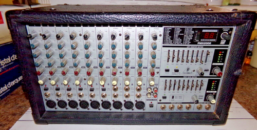 Behringer Europower PMX2000 Multi-Effects Stereo Powered Mixer Powers ...
