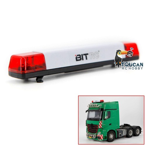 Red Roof Light LED Warning Lamps for 1/14 RC Vehicle Car Truck Model ...