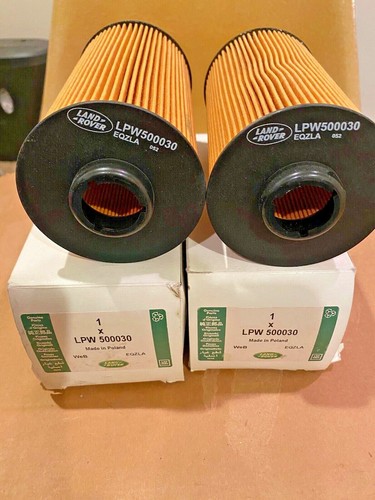 Pair of Genuine Land Rover OEM NEW PT# LPW 500030 Oil Filters, Filters ...