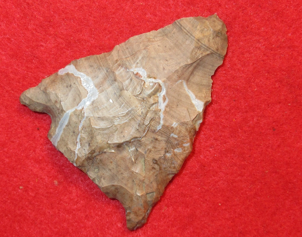 Authentic Native American artifact arrowhead Ohio Kirk s. b. point U9 ...