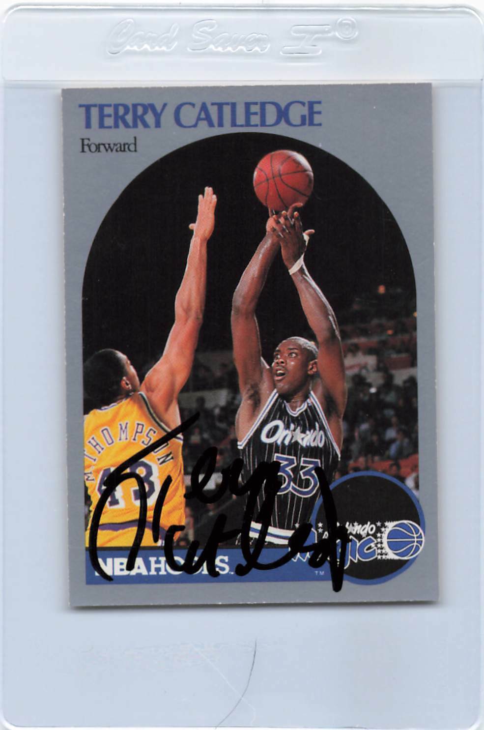 1990/91 Hoops #216 Terry Catledge Magic Signed Auto *F2335 | eBay