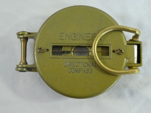 Vintage Engineer Directional Metal Pocket Compass Camping Hiking ...