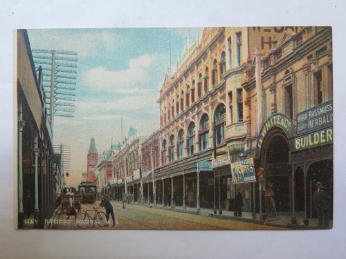 POSTCARD HAY STREET PERTH WESTERN AUSTRALIA c1905 EXCELLENT CONDITION ...