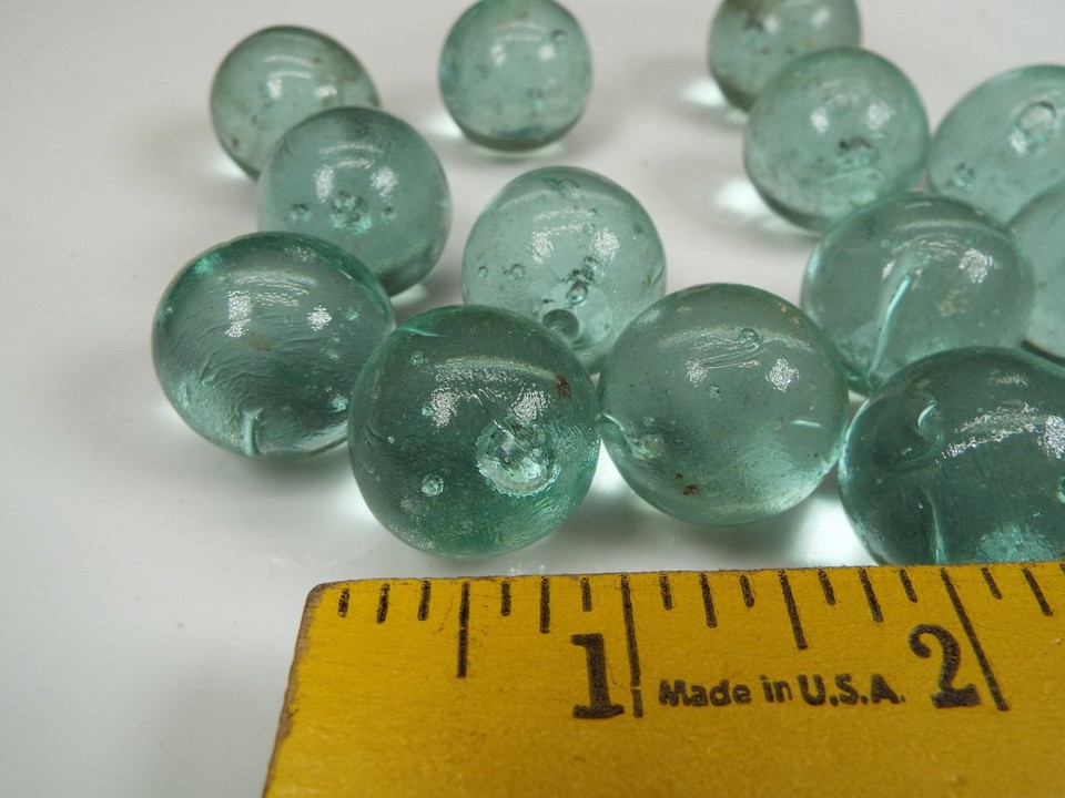 VTG Lot of 15 HAND BLOWN 1 INCH GLASS MARBLES DUG IN WEST VIRGINIA | eBay