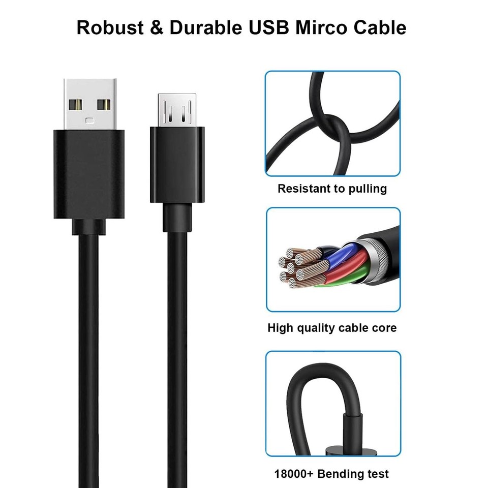 Micro USB Power Cable Adapter Charger for Roku Streaming Stick, Roku ...