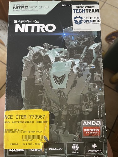 AMD Radeon r7 370 4gb GRAPHICS CARD Open Box | eBay