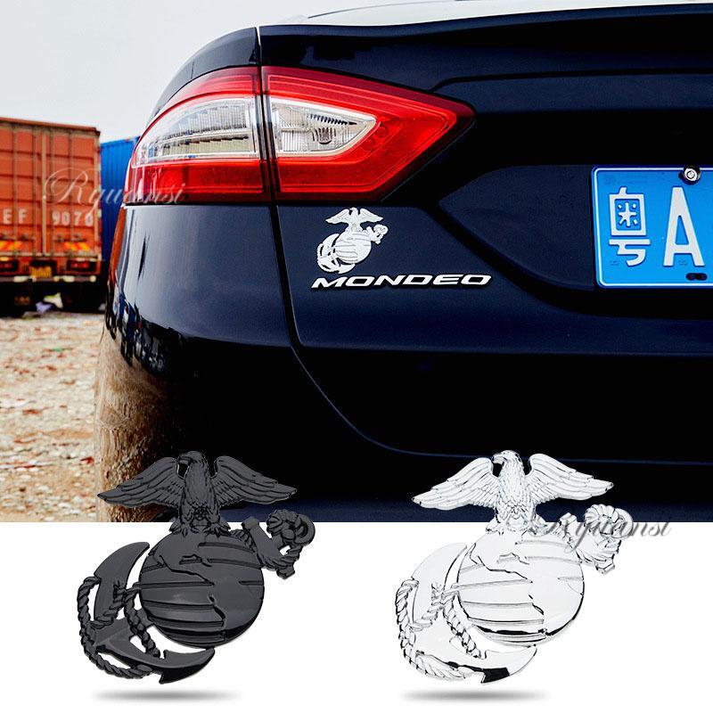 Black Metal US Marine Corps USMC Eagle Globe Anchor Car Emblem Badge ...